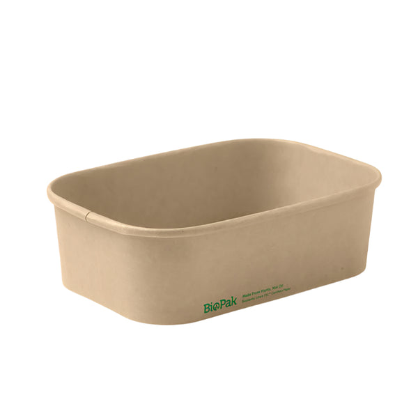 650ml Kraft Rectangular Containers | Eco Friendly Takeaway Containers UK – Reign Packaging ...
