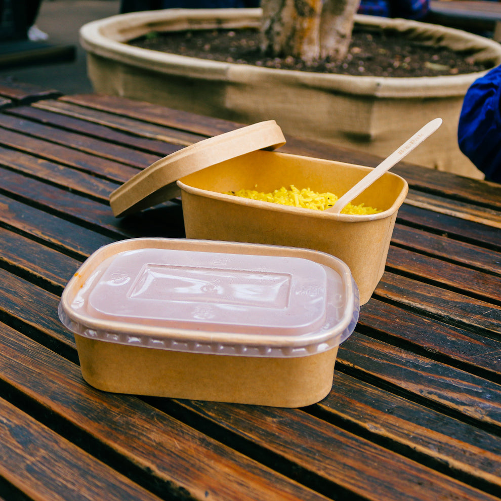 1000ml Kraft Rectangular Containers | Eco Friendly Takeaway Containers UK – Reign Packaging ...